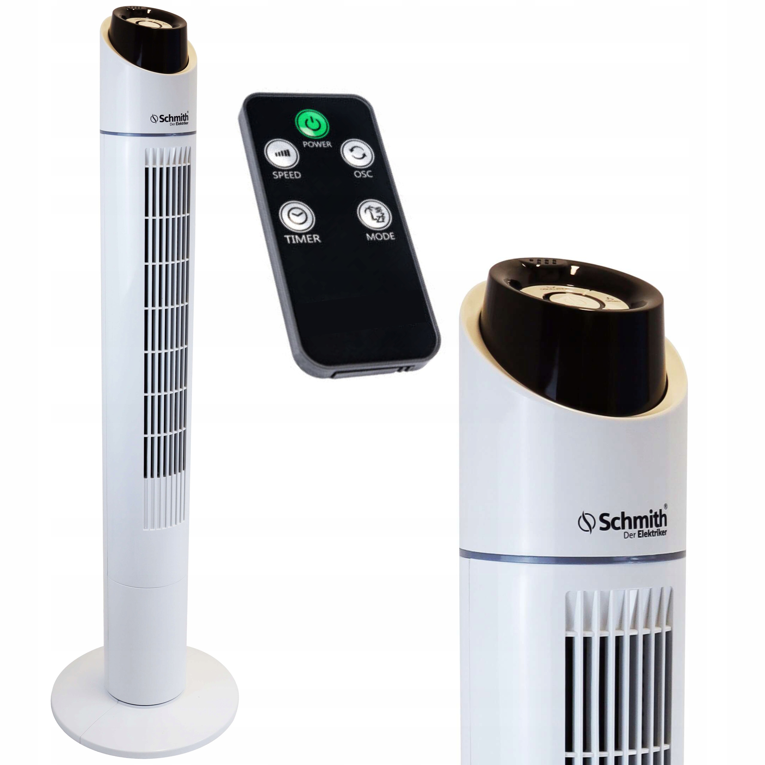 Wentylator kolumnowy 45W biały 110 cm z pilotem (5902004748467) • Cena ...