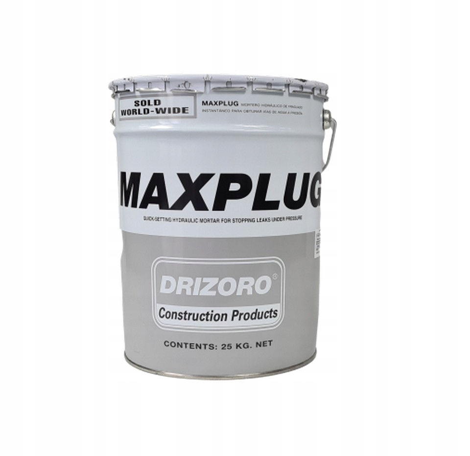 Szybkowiążąca bezskurczowa zaprawa hydrauliczna Drizoro MAXPLUG 25kg ...