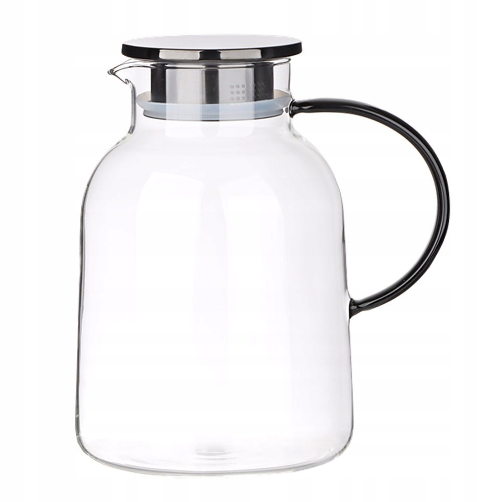 DZBANEK SZKLANY BOROKRZEMOWY CZARNY 2L GŁADKI • Cena, Opinie • Dzbanki ...