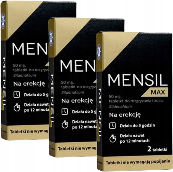 Mensil Max na potencję erekcję 50 mg 2 tabletki (5909991010461) • Cena ...