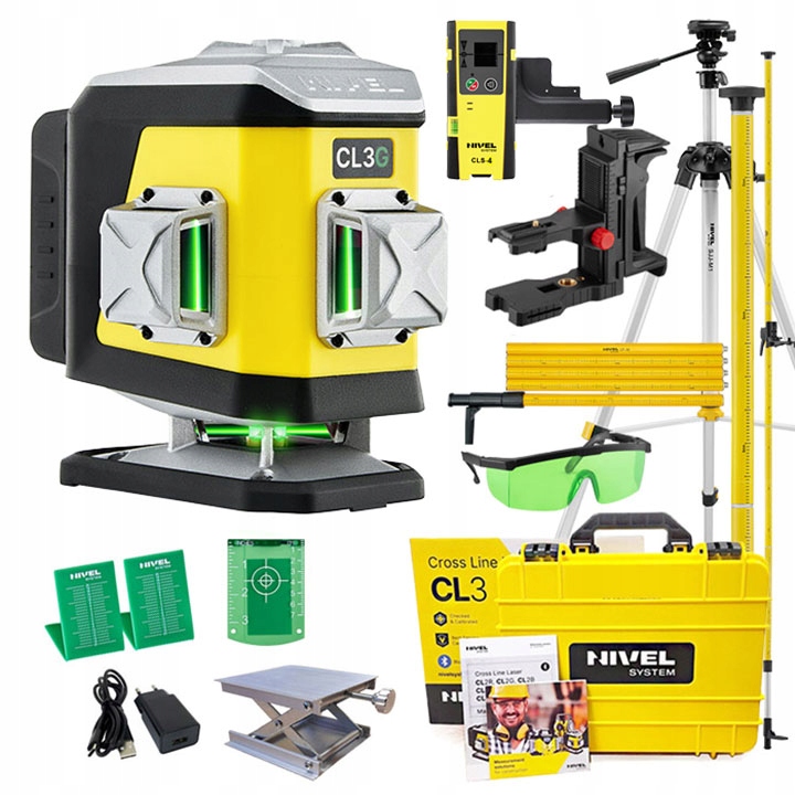 NIVEL SYSTEM CL3G LASER ZIELONY + ZESTAW CZUJNIK (CL3G set SJJM1EX CLS4 ...