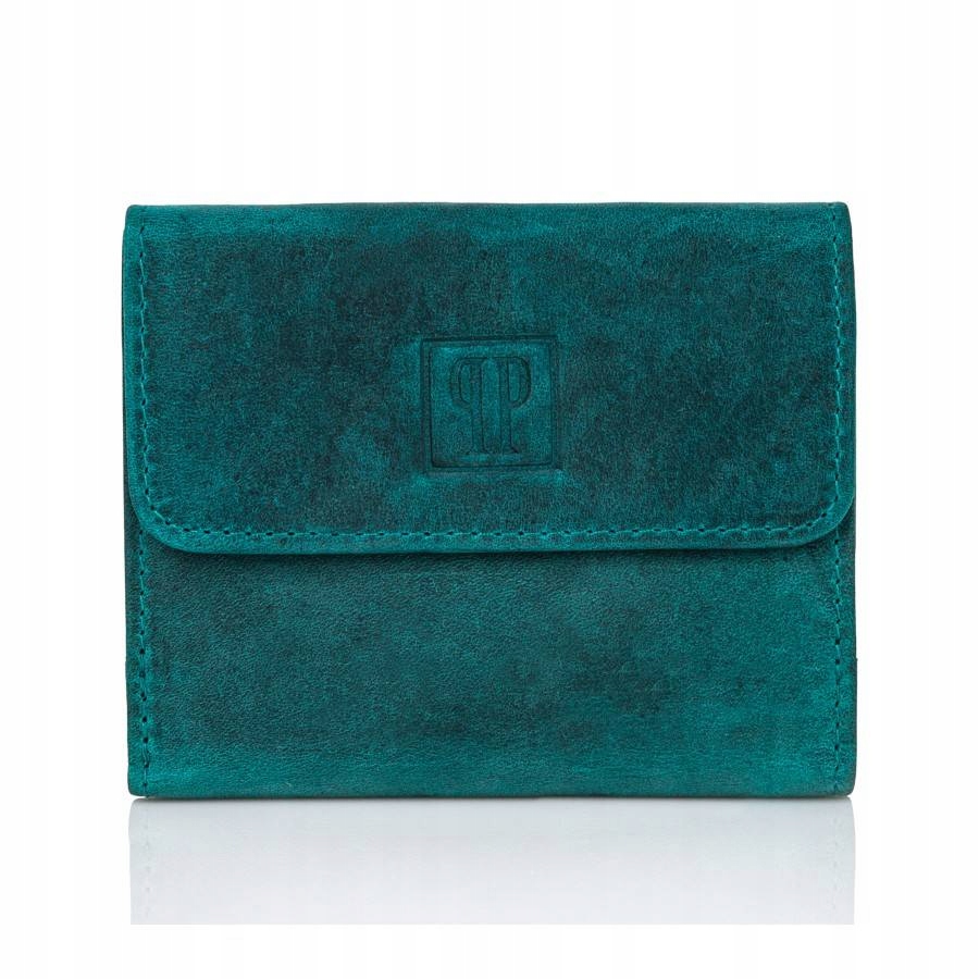 Klasszikus női pénztárca Paolo Peruzzi zöld RFID kis méretű vintage bőr ...