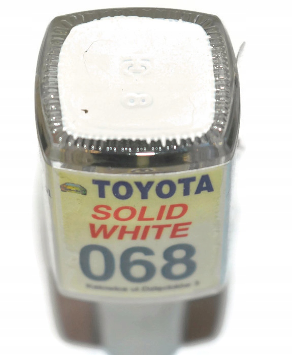 TOYOTA 068 SOLID WHITE LAKIER ZAPRAWKA DO RYS ARA 10 ML 5906379507537 ...