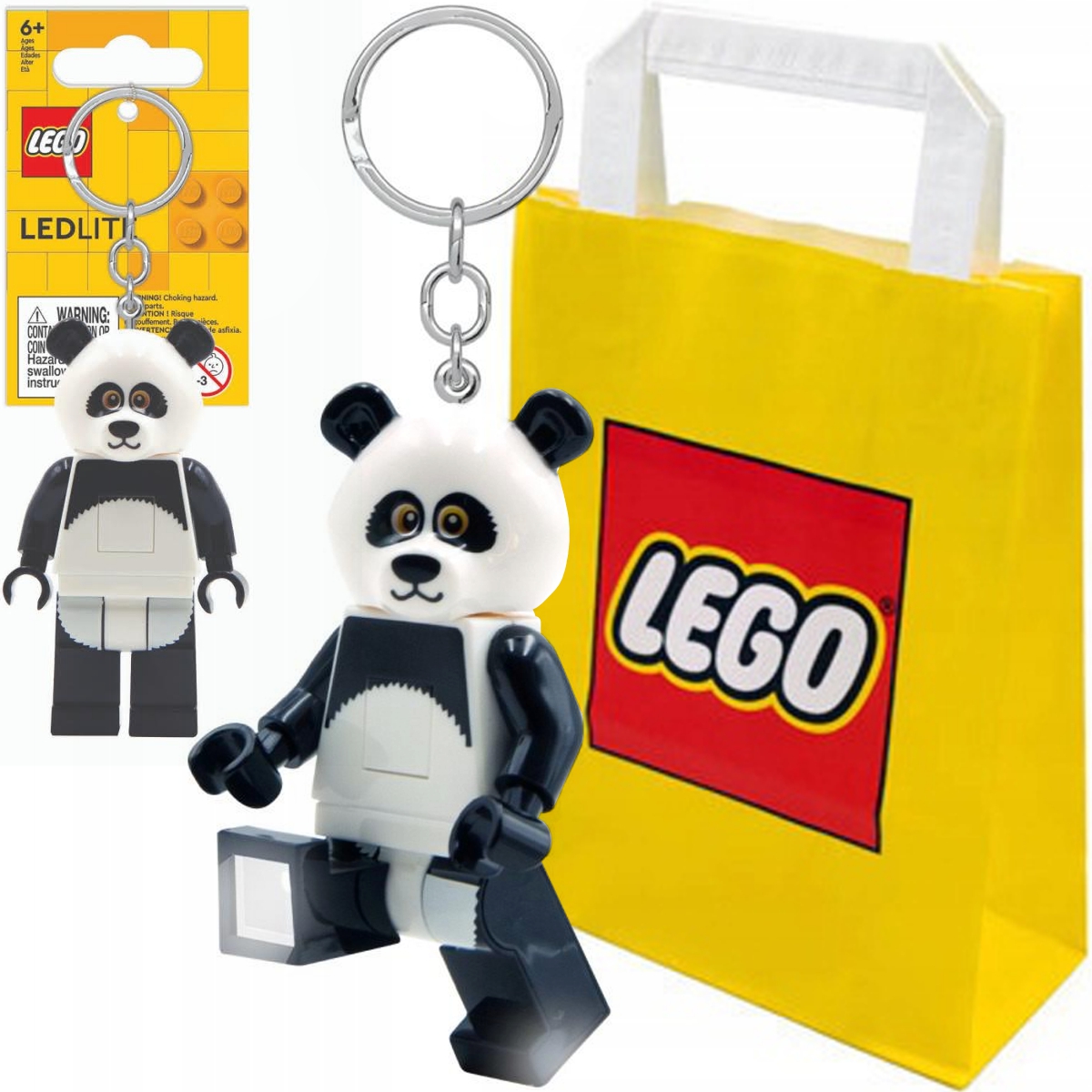 LEGO brelok lampa lampka LED do kluczy Panda (4895028531744) • Cena ...