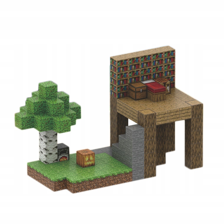 MAGNETICKÉ STAVEBNICE STAVEBNÍ MINECRAFT PRO DĚTI JUNGLE ATTIC 128EL za ...