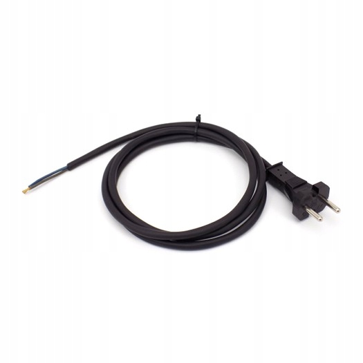 KABEL ZASILAJĄCY PRZYŁĄCZENIOWY GUMA 2x1mm 1,5m (5904639216199) • Cena ...