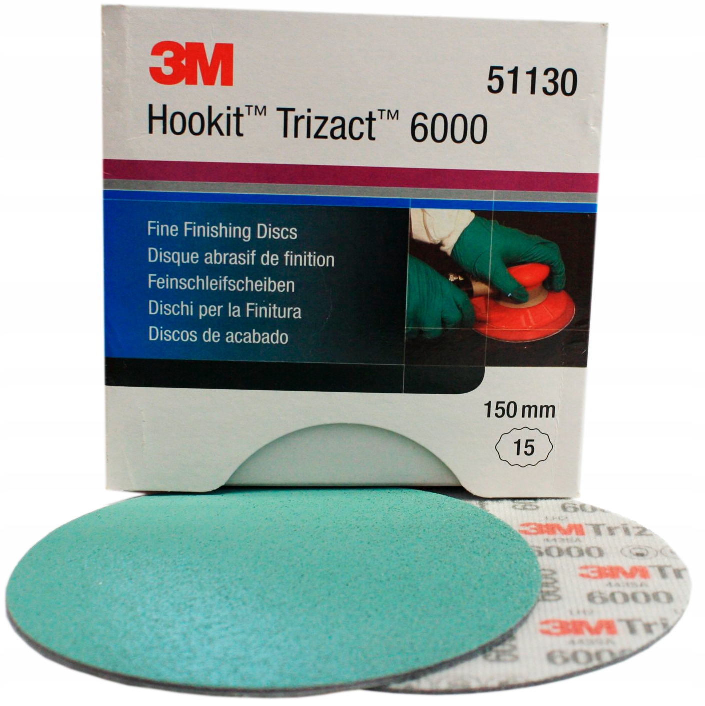 3M KRĄŻEK ŚCIERNY TRIZACT HOOKIT P1000 150mm 50341 za 37 zł z limanowa ...