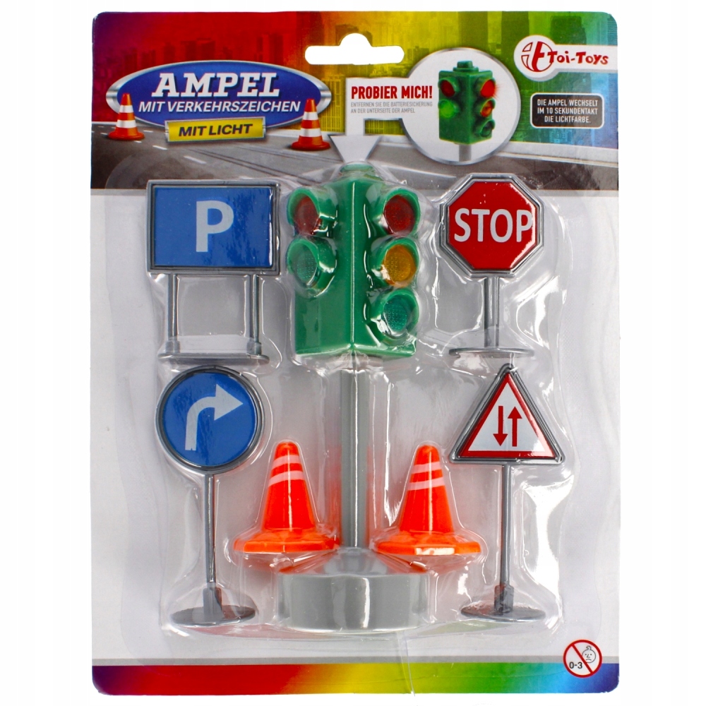 Znaki drogowe święcące zestaw Ampel (5900999230790) • Cena, Opinie • Zabawki konstrukcyjne ...