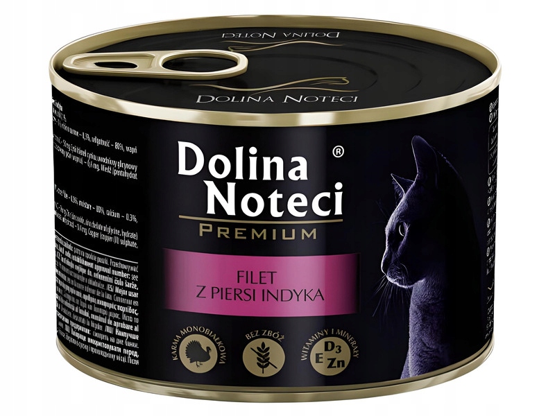 Karma DOLINA NOTECI Filet z piersi indyka 185g (5902921301110) • Cena, Opinie • Mokra karma ...