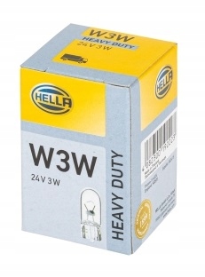 HELLA HEAVY DUTY ŻARÓWKA W3W 3W 24V - 10 SZTUK 4082300192223 za z ...
