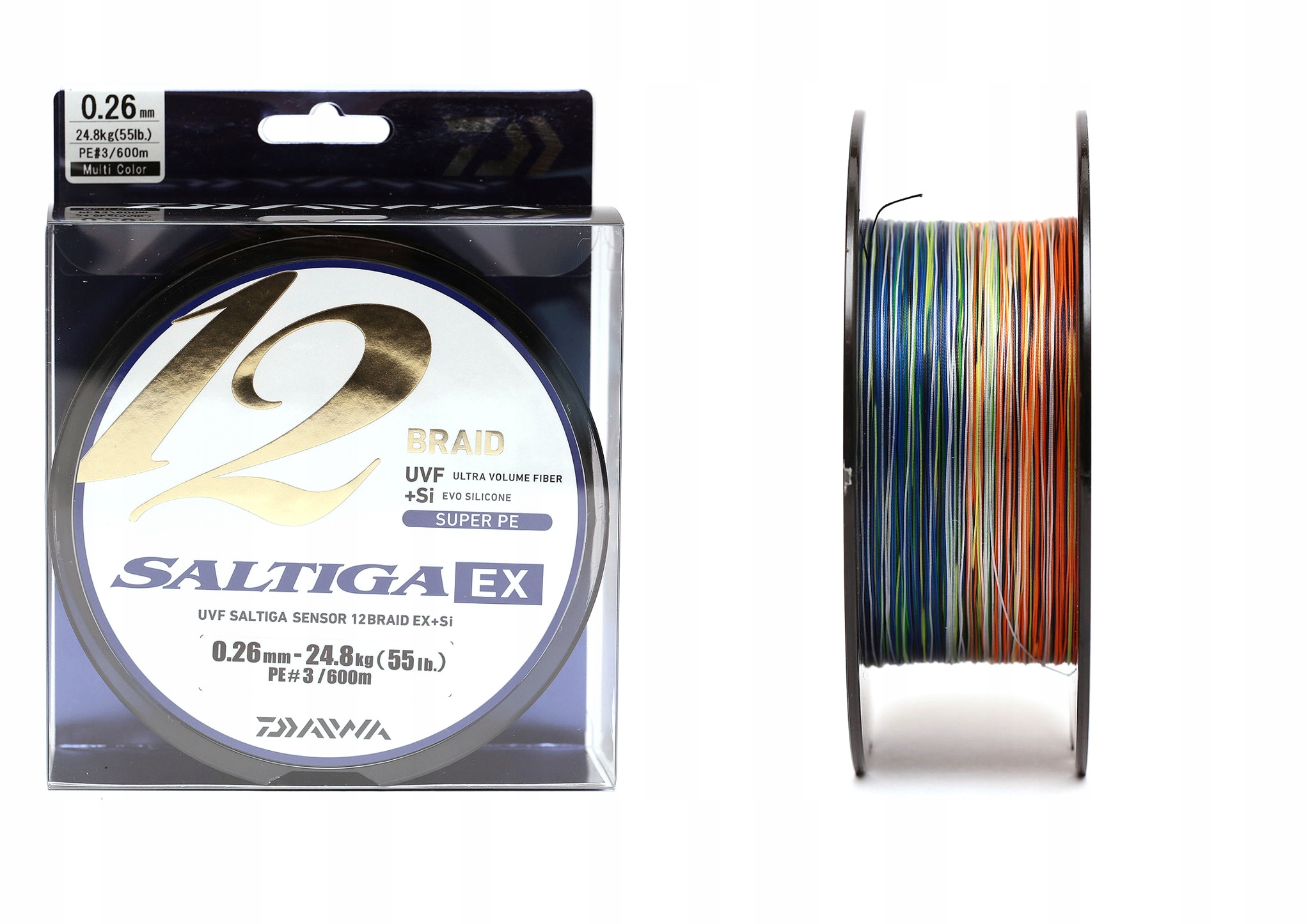 Plecionka Daiwa SALTIGA 12-BRAID EX 0,3 mm x 600 m - porównaj ceny ...