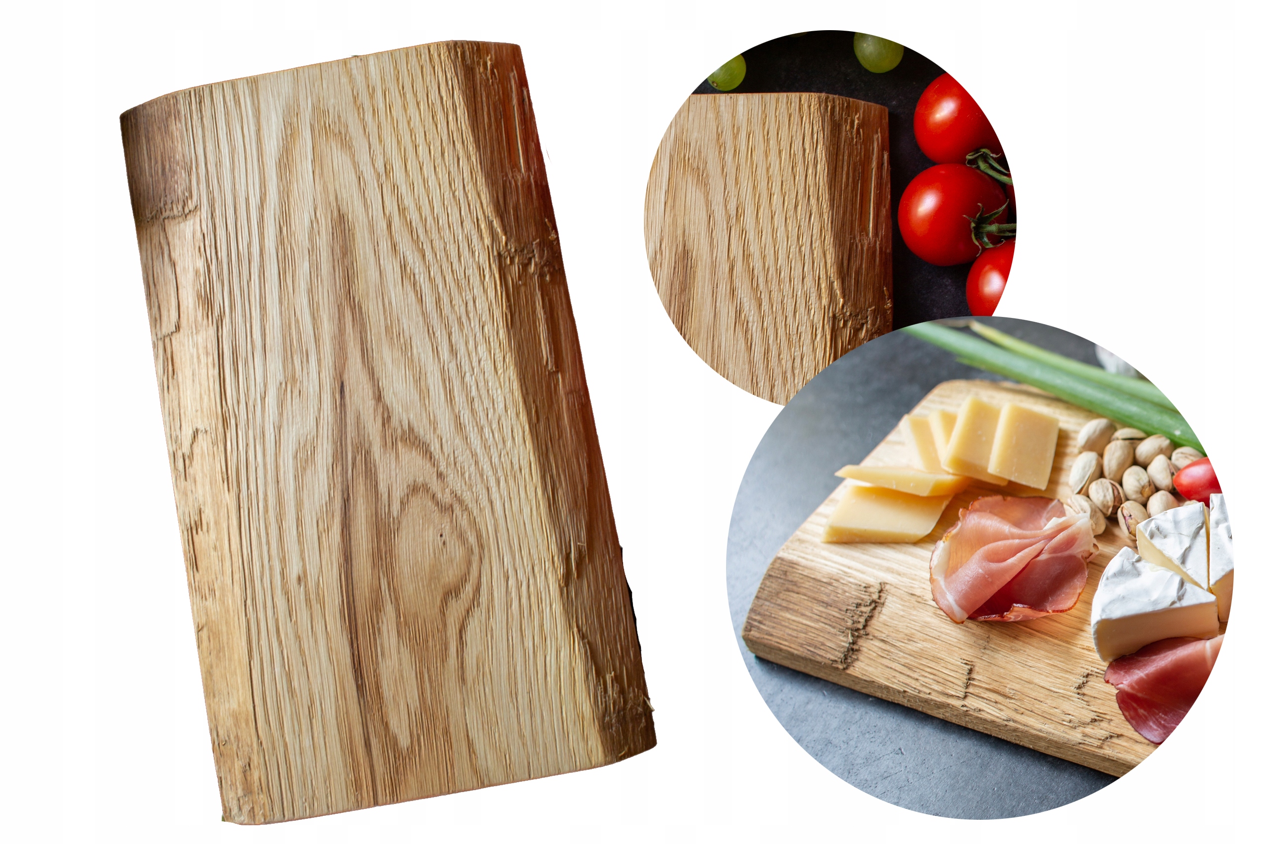 Deska do krojenia i serwowania RUSTIC dębowa 30 cm • Cena, Opinie ...