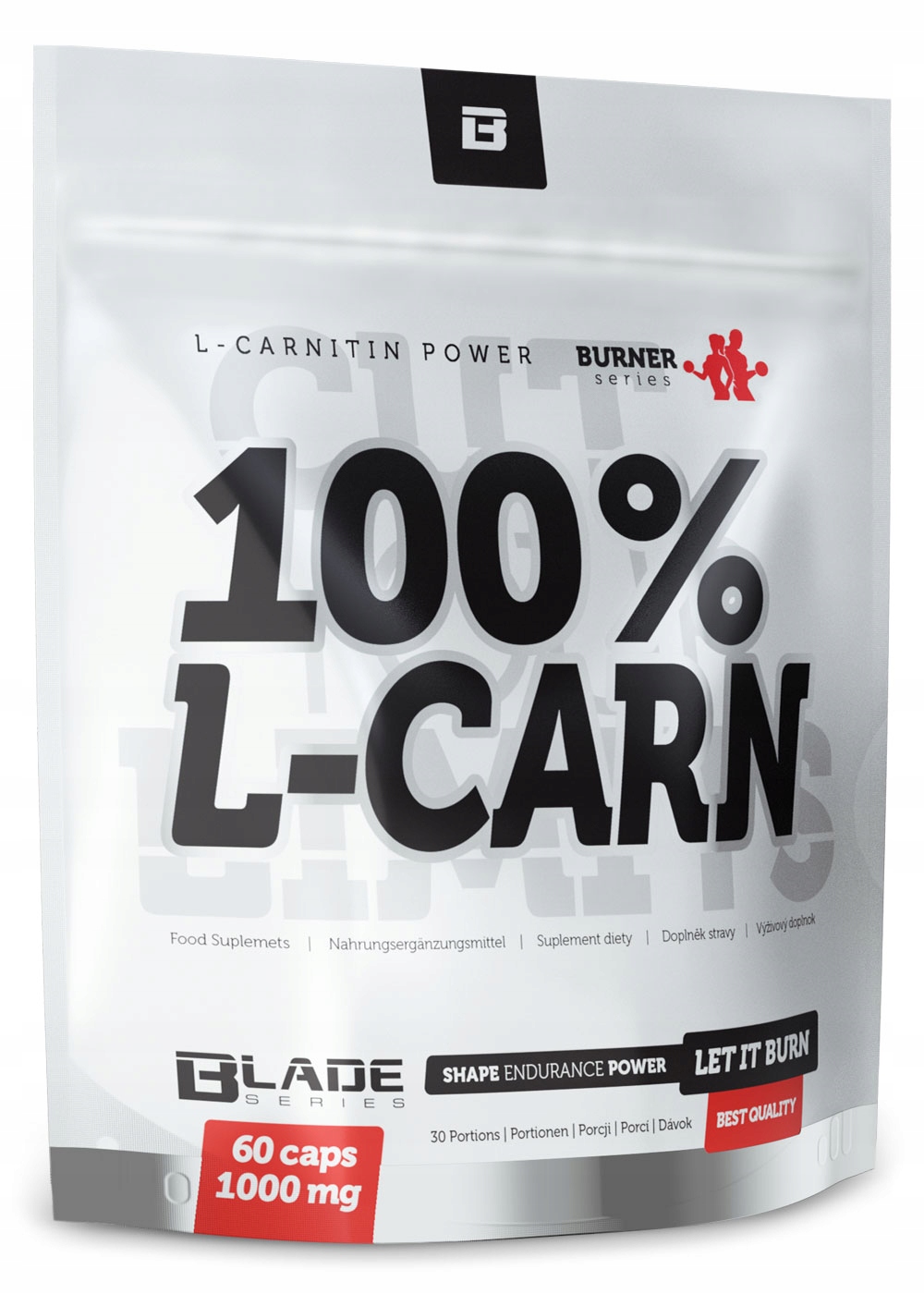 Lipotróp zsírégető kapszulák HiTec Nutrition BLADE 100% L-Carn 60 ...