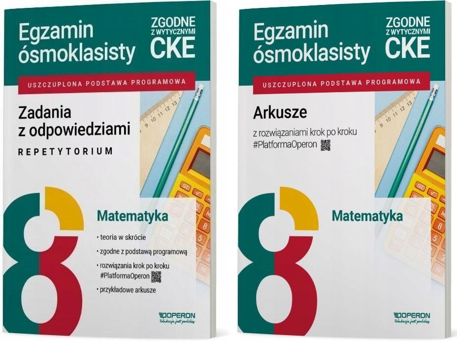 Egzamin ósmoklasisty kl.8 SP Matematyka Repetytorium OPERON 2025 Anna Konstantynowicz ...