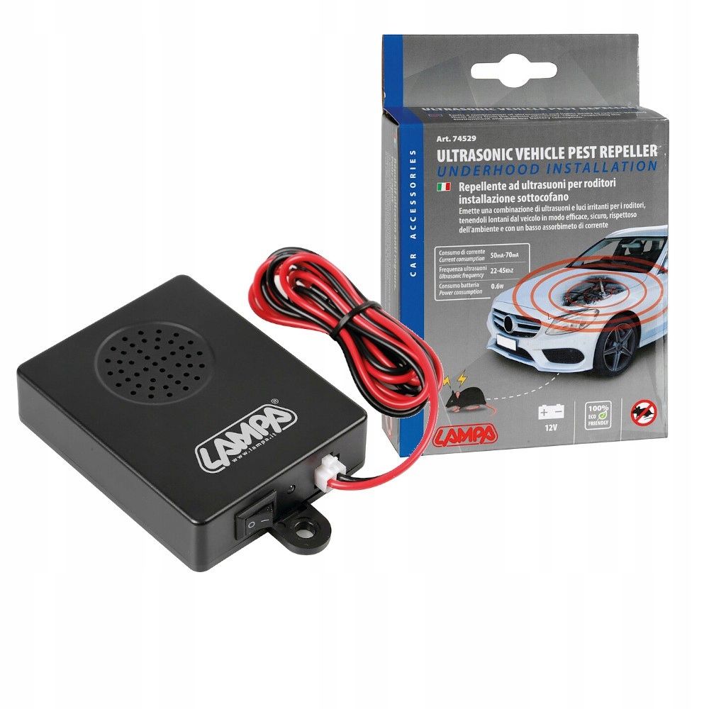 Auto odpuzovač hlodavců LAMPA za 557 Kč - Allegro