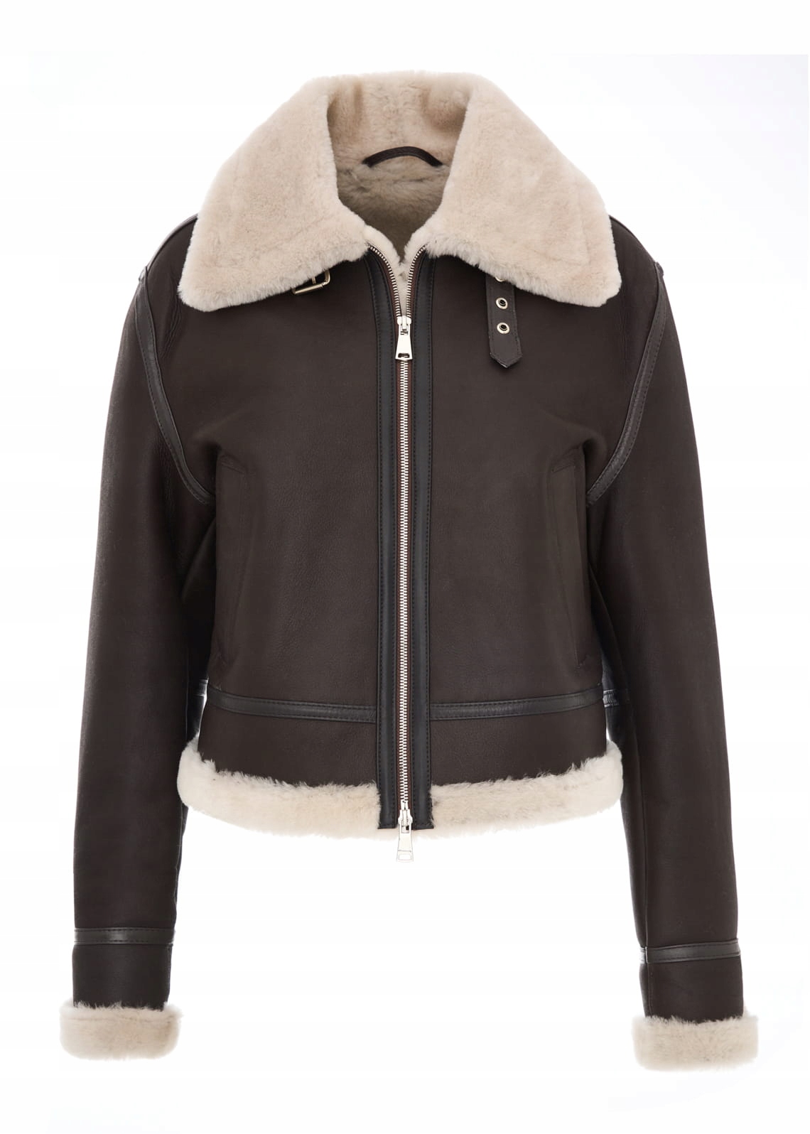 Kożuch męski pilotka ciemno brązowy AKM-121 r.S 13962454279 - Allegro.pl