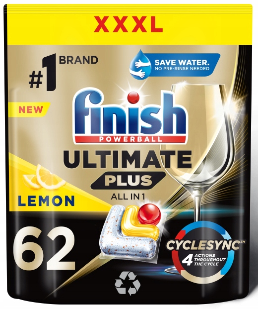 Finish Ultimate Plus Kapsułki do zmywarki lemon 62 sztuki ... Finish Ultimate Plus Kapsułki do zmywarki lemon 62 sztuki ...