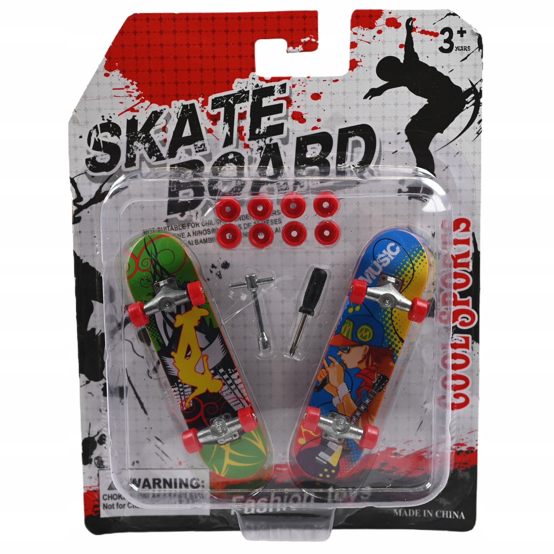 DESKOROLKA MINI DESKA NA DWA PALCE FINGERBOARD SKATEBOARD ZESTAW 2SZT ...