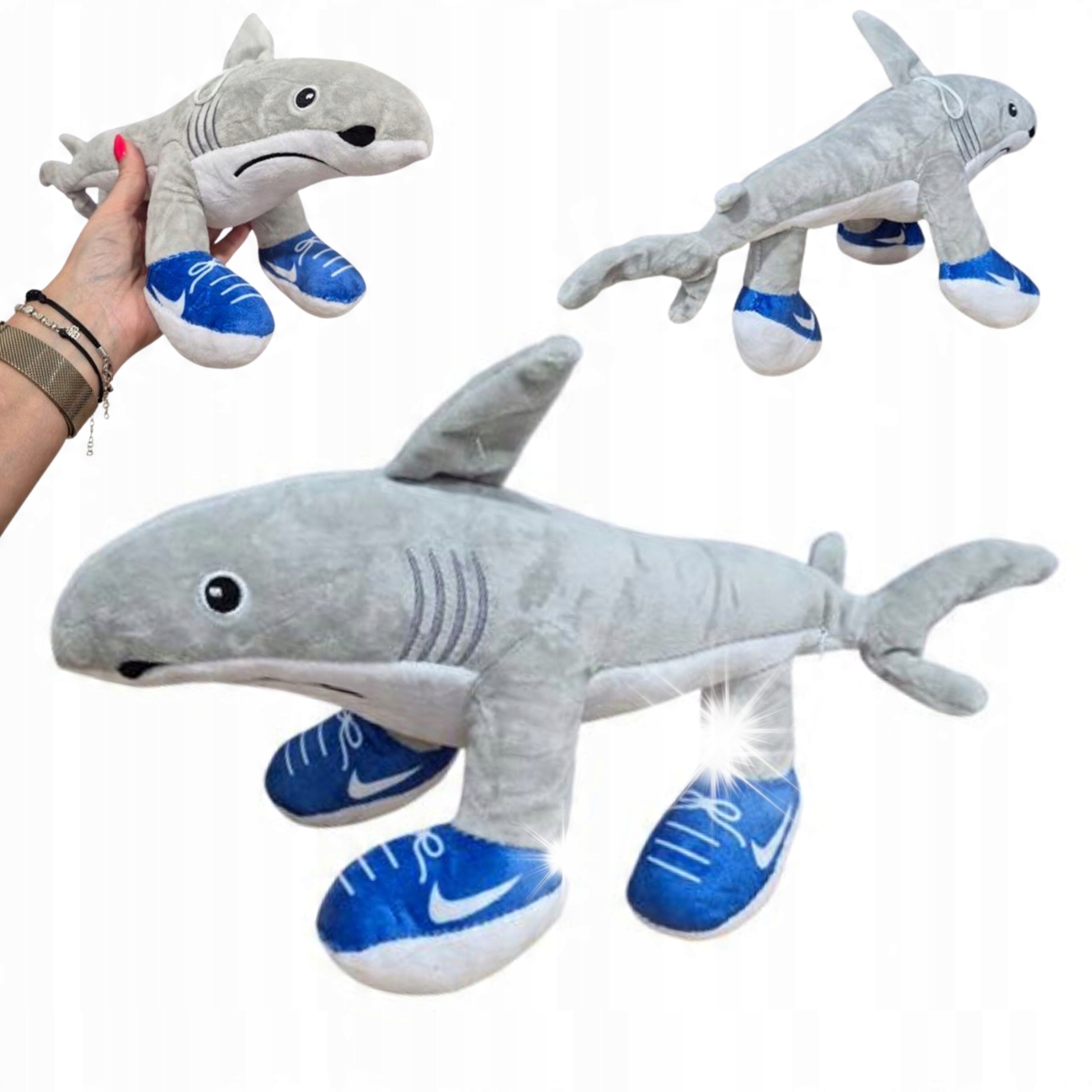 Maskotak Pluszowa Rekin w Butach TRALALERO TRALALA BRAINROT TUNG TUNG ...