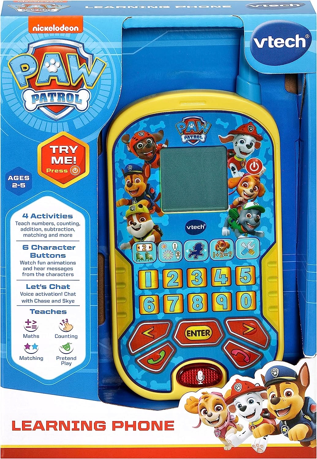 VTECH Paw Patrol Learning Phone Psi Patrol Telefon 14785411197 - Allegro.pl
