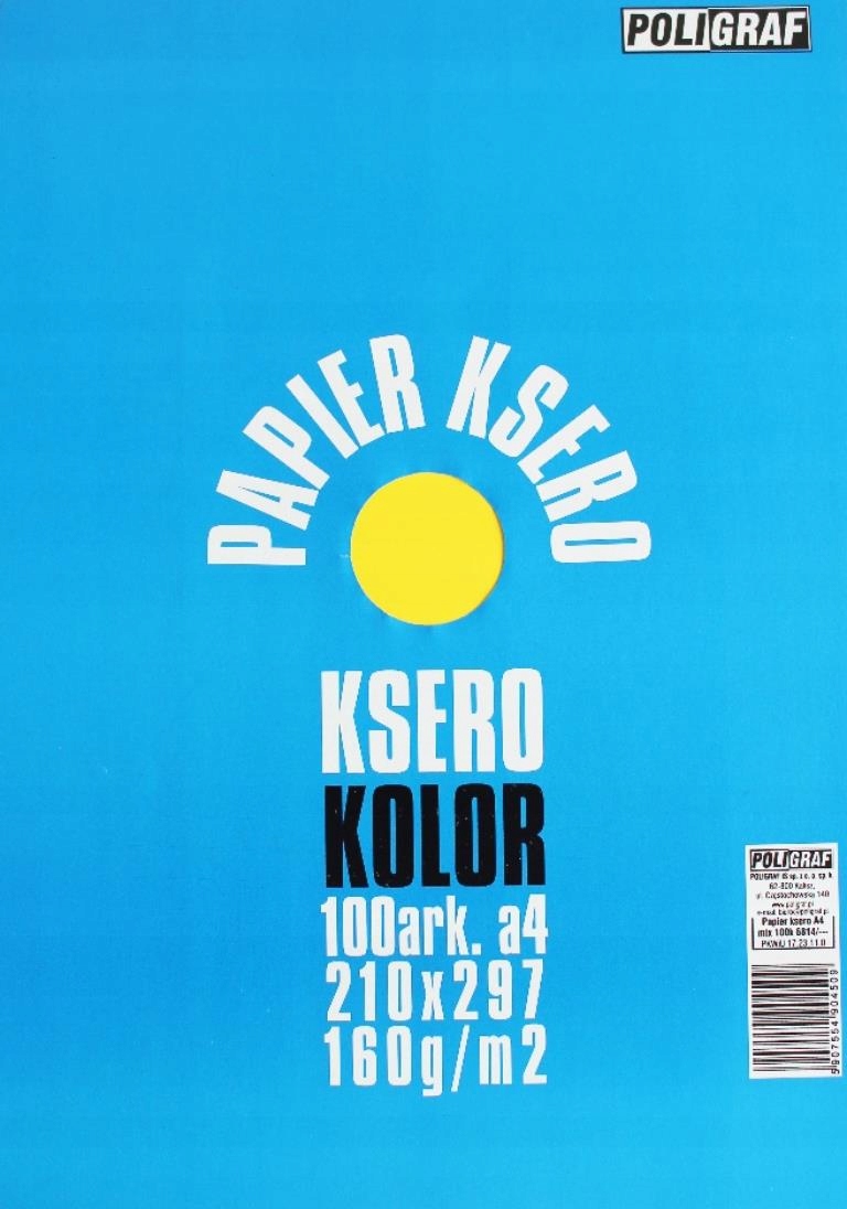 PAPIER KOPÍROVACÍ PAPIER A4/100 160G FARBA za 7,46 € - Allegro