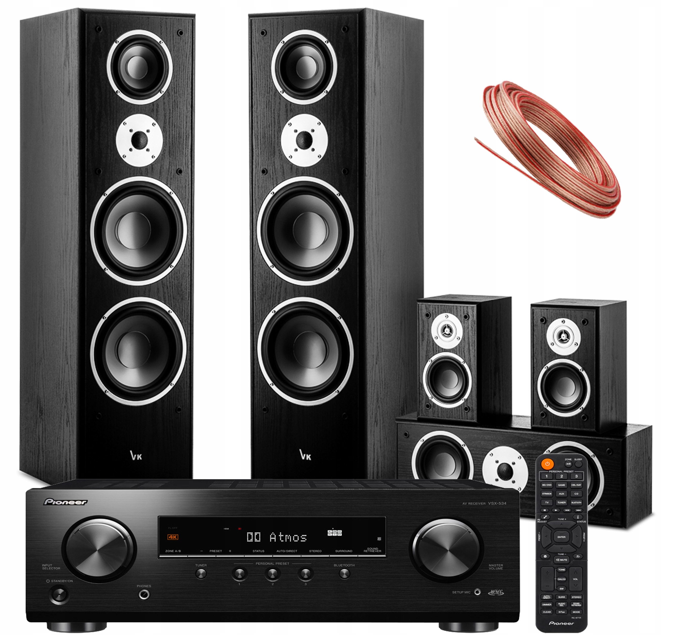 ZESTAW KINA DOMOWEGO AMPLITUNER PIONEER HDMI BT 5 - Sklep, Opinie, Cena ...