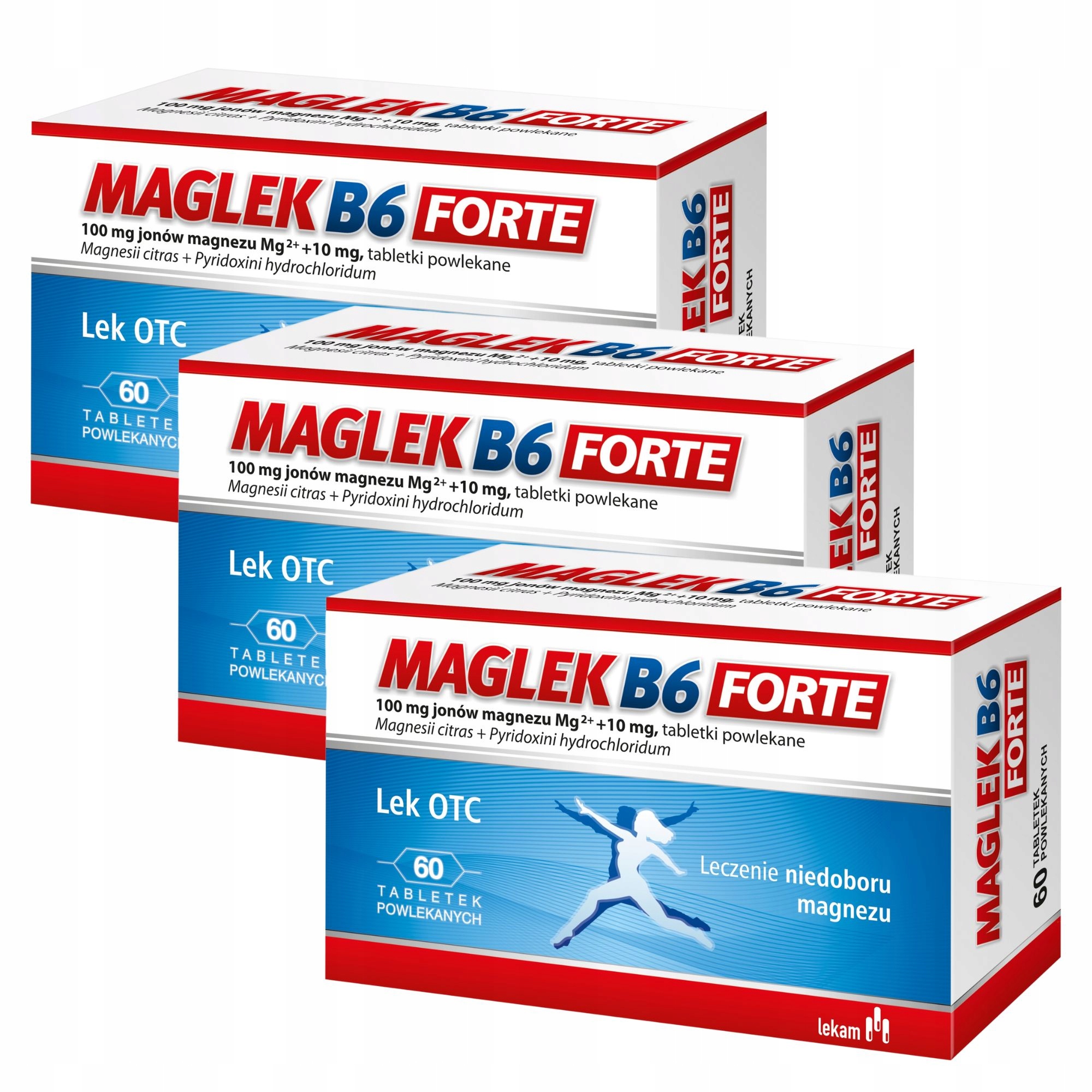 Maglek B6 Forte 100 mg + 10 mg, 60 tabletek powlekanych (5906720536599) • Cena, Opinie • Nasenne ...