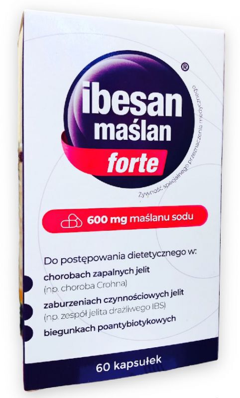 Ibesan maślan forte choroba zapalna jelit IBS 60 12726646187 - Allegro.pl