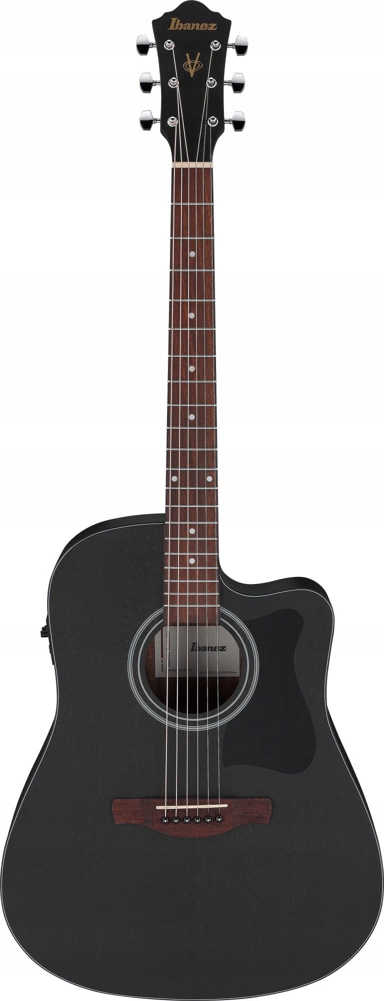 Ibanez V44CE-WK - gitara elektroakustyczna czarna matowa 17757883041 ...