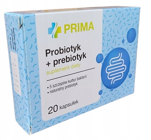 Probiotikum + prebiotikum 5 kmenů PRIMA 20 kapslí . za 90.00CZK - Allegro