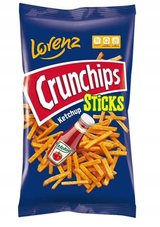 Crunchips Sticks Chipsy o smaku ketchup 70 g 12387833398 - Allegro.pl