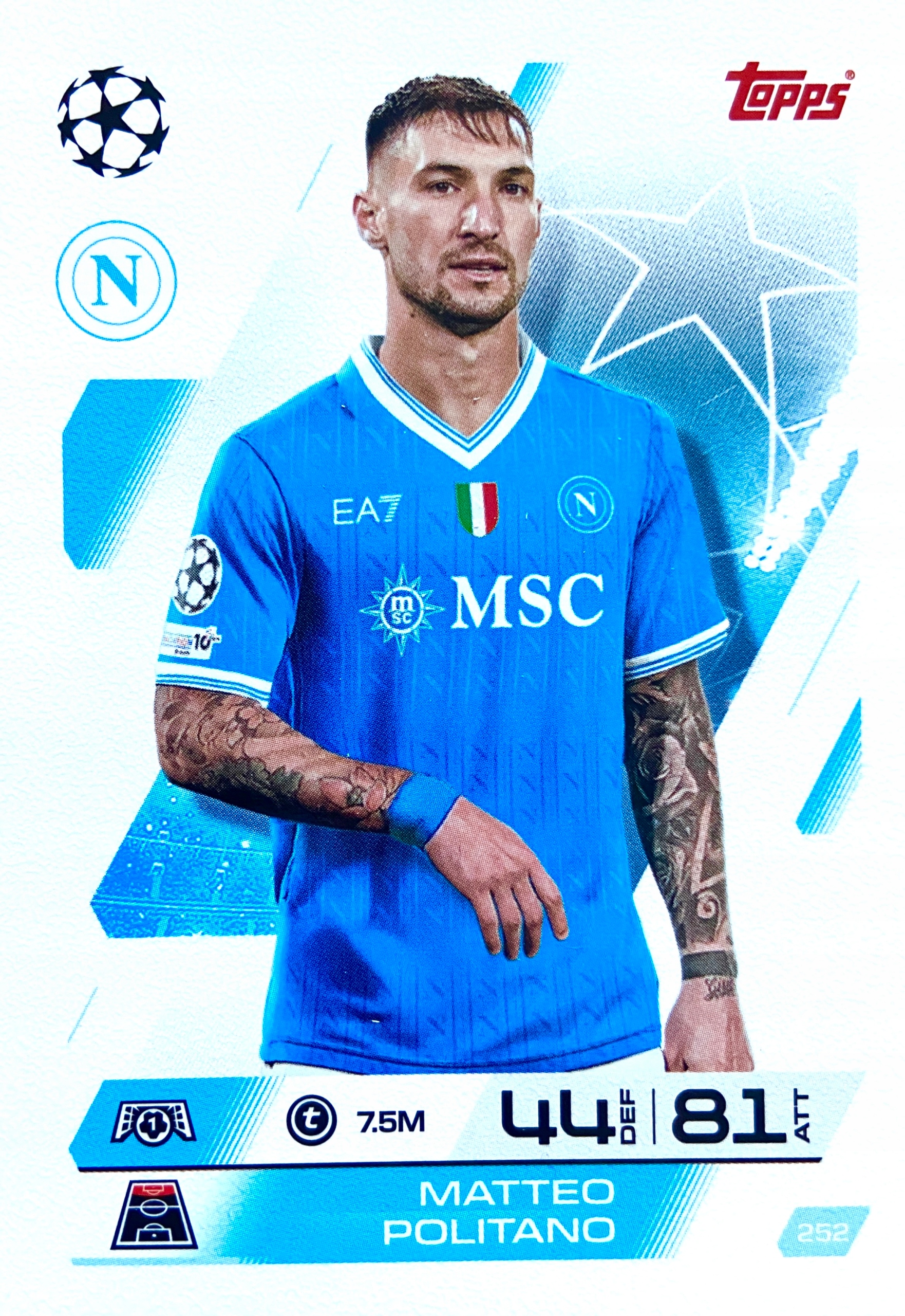 MATCH ATTAX UCL 2025/26 2026 252 MATTEO POLITANO NAPOLI • Cena, Opinie - Allegro
