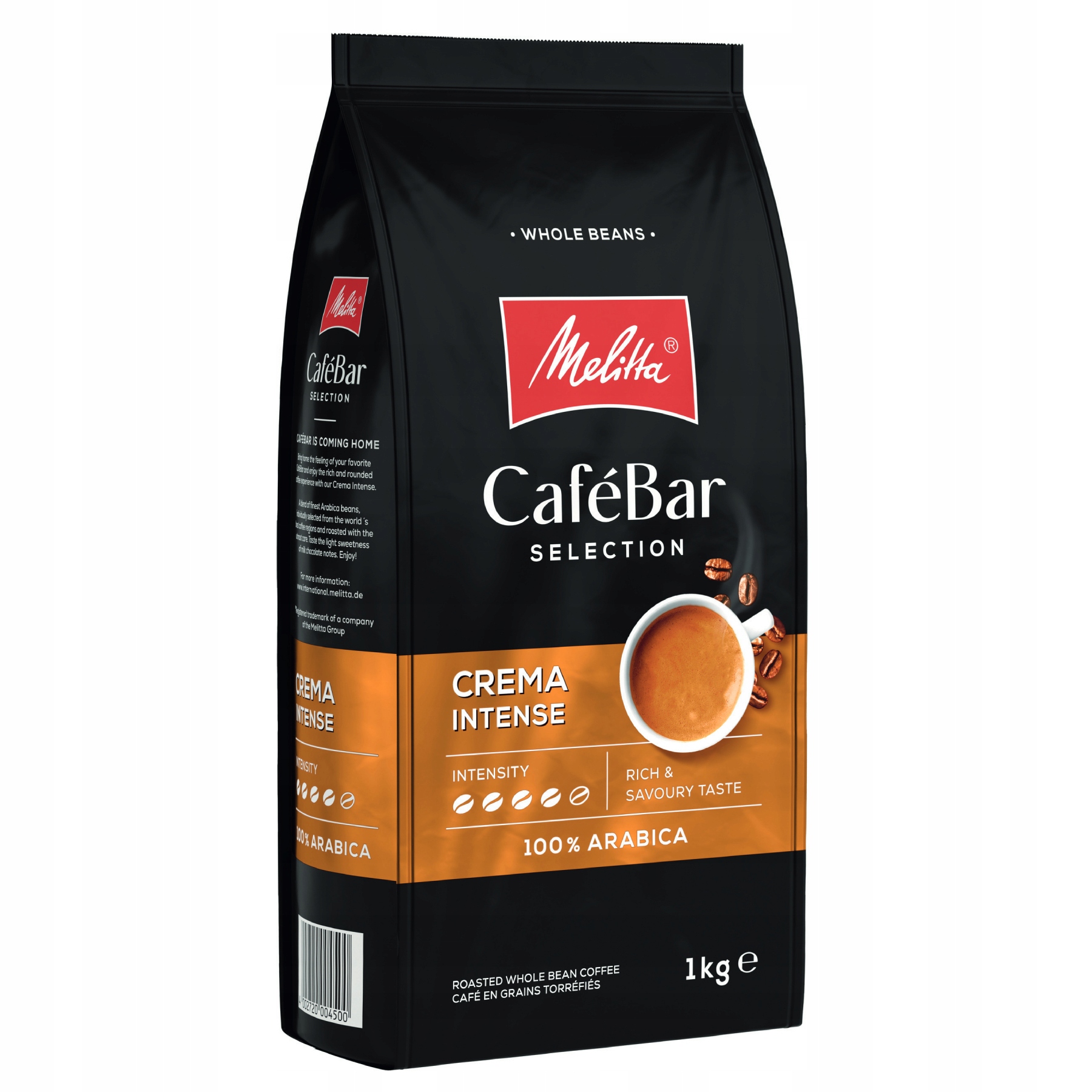 Kawa ziarnista Arabica Melitta Cafe Bar Dark Roast 1000 g (4002720004500) • Cena, Opinie • Kawa ...