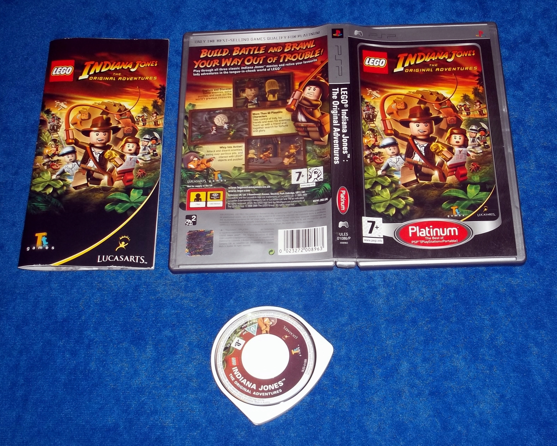 LEGO INDIANA JONES THE ORIGINAL ADVENTURES PSP IDEALNA jak BATMAN STAR ...