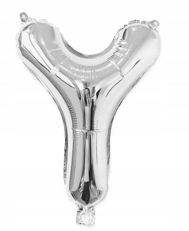 Fólia lufi betű EZÜST Y szülinapi hélium 40cm, (5906800105301) • Ár ...