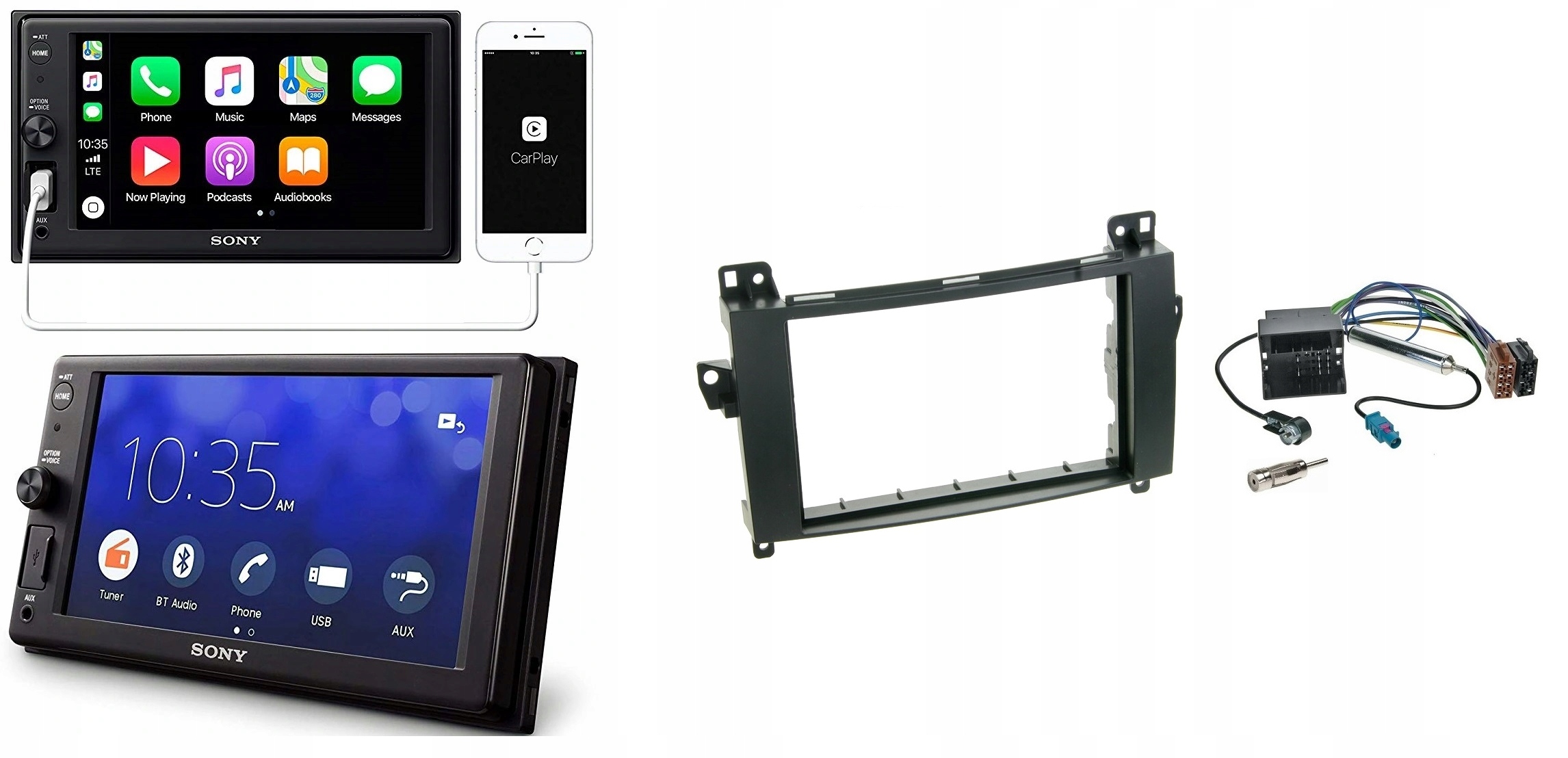 SONY XAV-AX1000 RADIO Apple CarPlay VW CRAFTER 1 - Sklep, Opinie, Cena ...