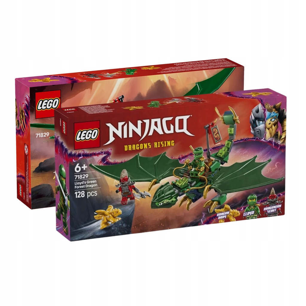 LEGO NINJAGO SMOK ZIELONY LIOYDA NINJA GO KLOCKI 71829 LOYDA ZESTAW ...