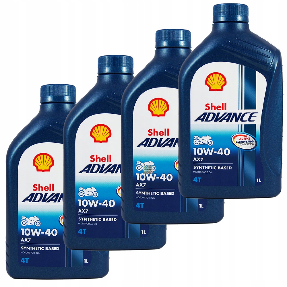 SHELL HELIX ADVANCE AX7 4T 10W40 4L (1L x 4) купить на Avtoex из Польши ...