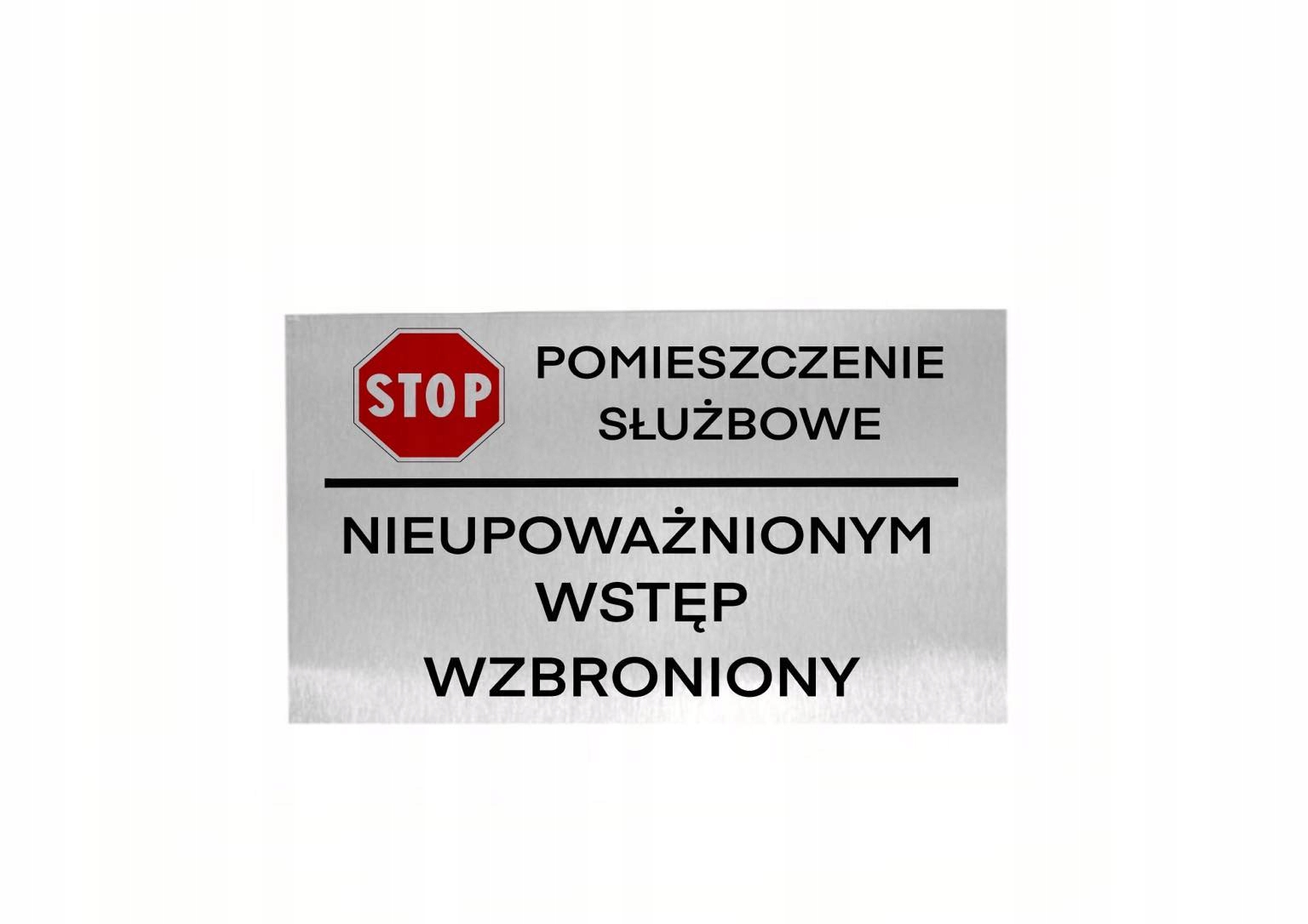 Tabliczka aluminiowa POMIESZCZENIE SŁUŻBOWE 30x20 (AGWER) • Cena ... Tabliczka aluminiowa POMIESZCZENIE SŁUŻBOWE 30x20 (AGWER) • Cena ...