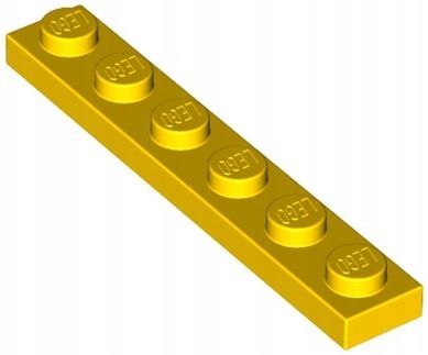 LEGO PŁYTKA 1X6 ŻÓŁTA NR 3666 - 2 SZT 8954418411 - Allegro.pl