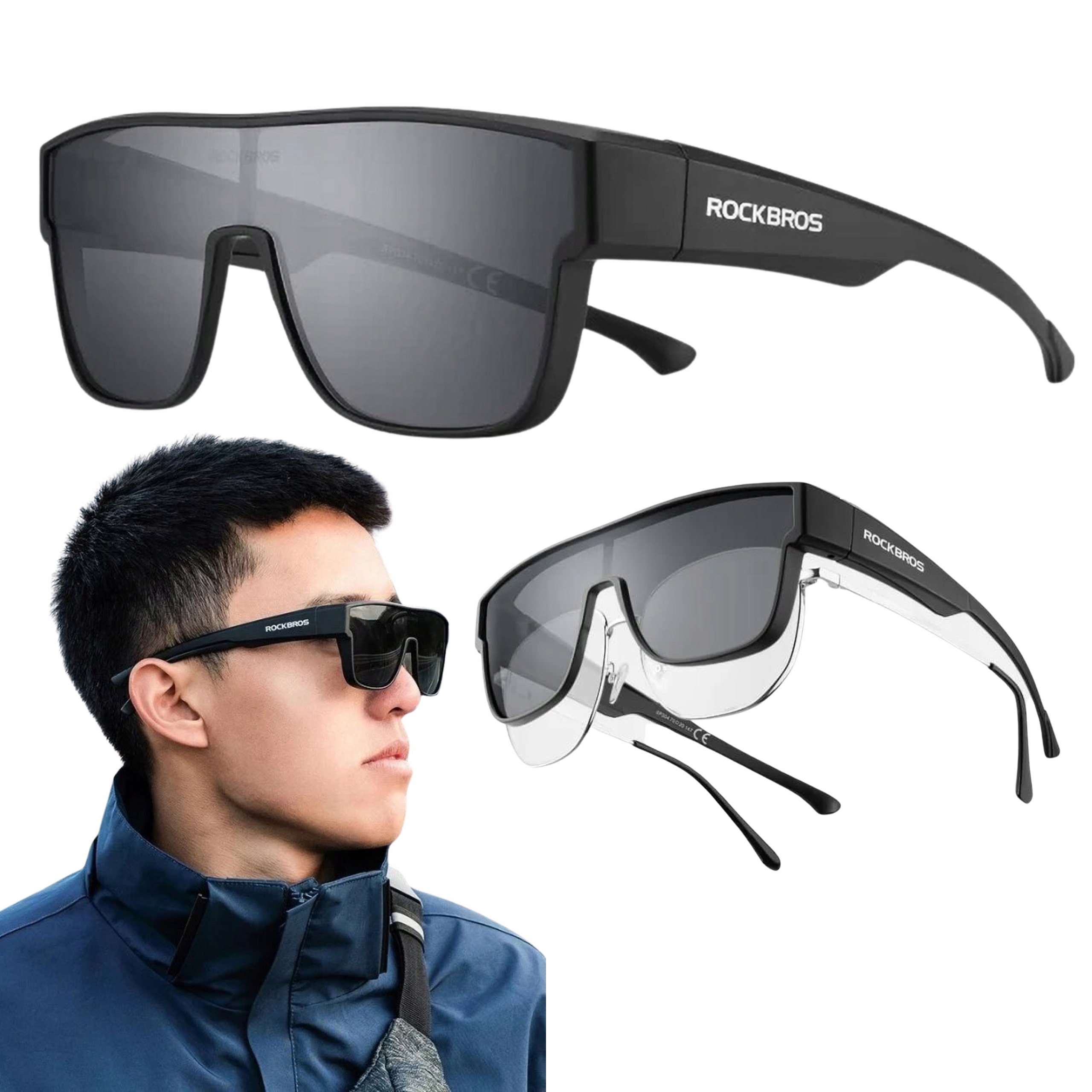 Okulary rowerowe Rockbros polaryzacyjne fotochromowe z etui ...