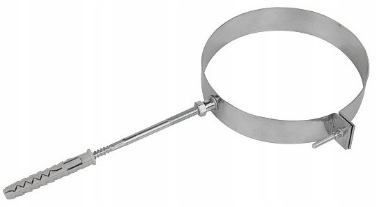 UCHWYT DO RURY OBEJMA ŚCIENNA KWASOODPORNA FI 120 mm Z KOŁKIEM ...