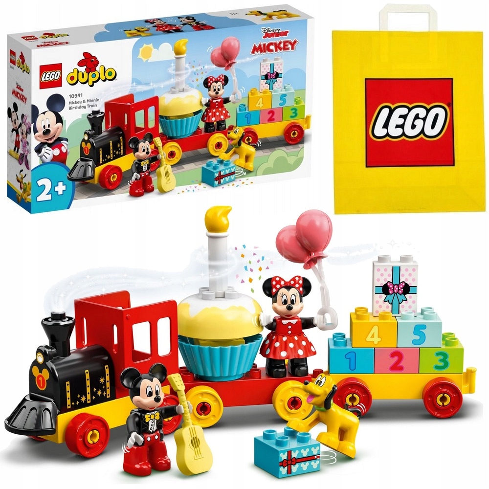LEGO Duplo 10941 Urodzinowy pociąg myszek Miki i Minnie (5702016911404 ...