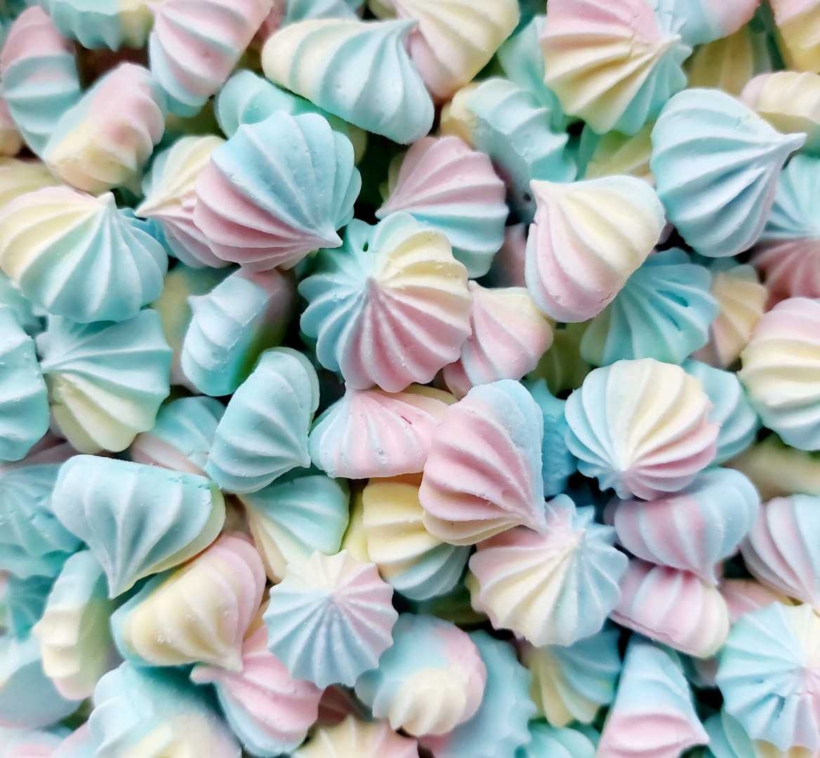 BEZY MAŁE PASTELOWE KOLOROWE beziki dekoracja 20 N • Cena, Opinie ...