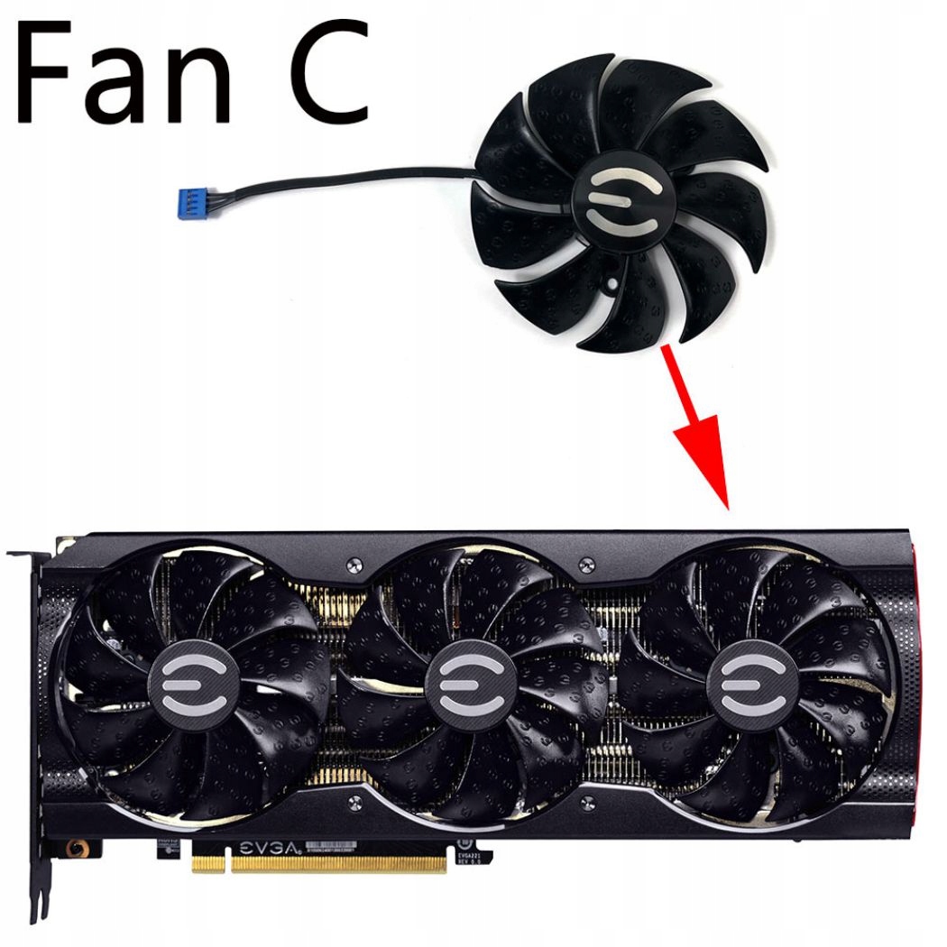 88 mm 4pin RTX 3070 3080 GPU ventilátor pro EVGA RTX 3080 3080 TI 3090 ...