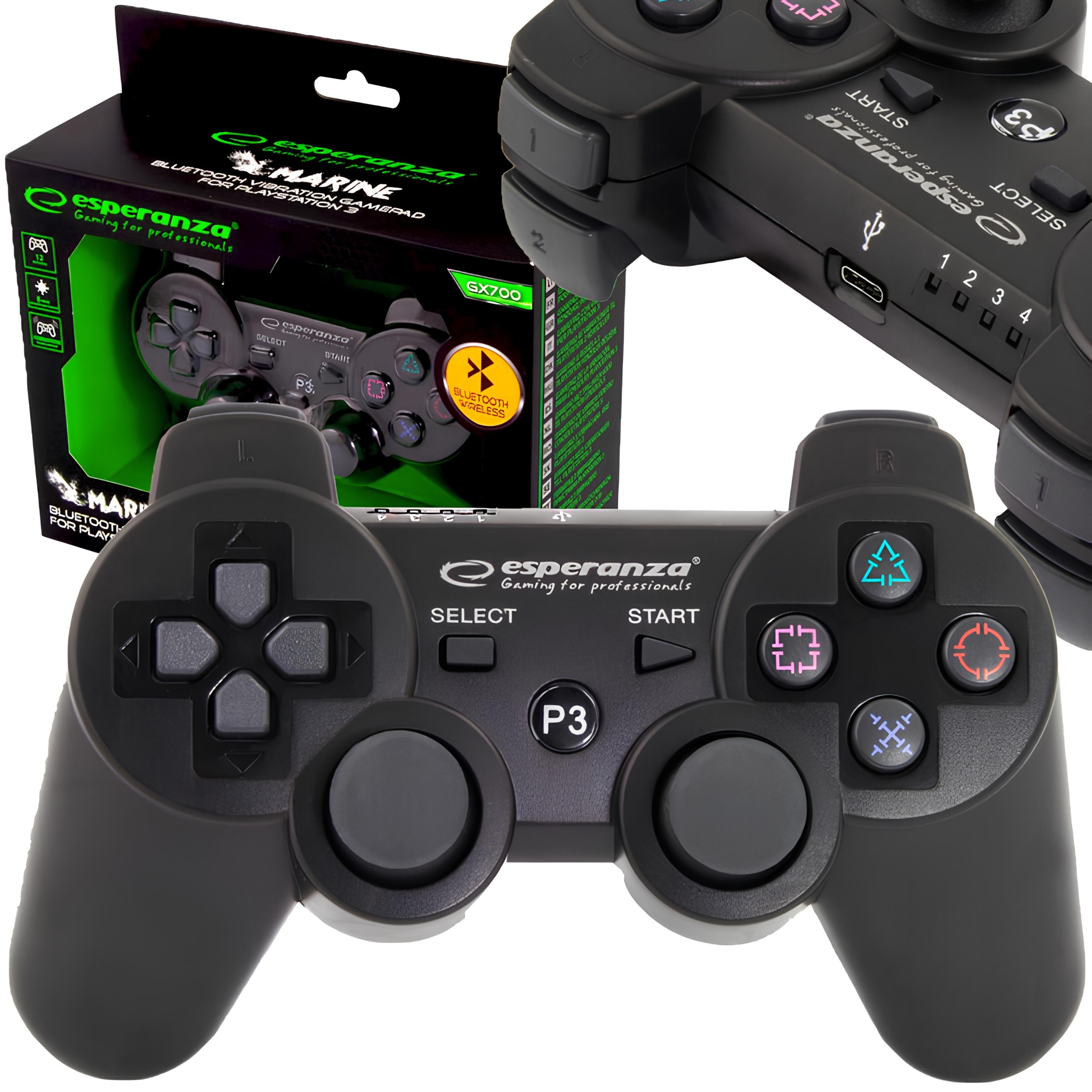 Pad bezprzewodowy do PC/PS3 Bluetooth Kontroler Z WIBRACJAMI GAMEPAD - Sklep, Opinie, Cena w Allegro