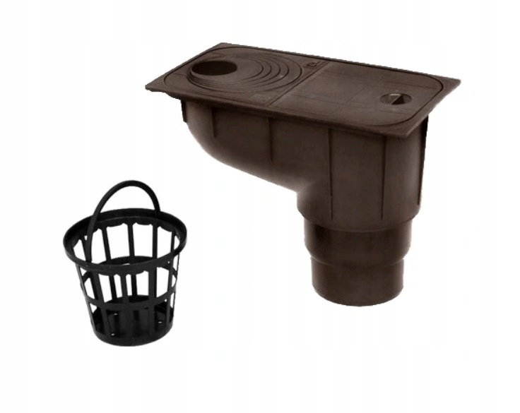 Osadnik Rynnowy Odpływ Pionowy 110 Brąz Plasmet (5905575742339) • Cena ...