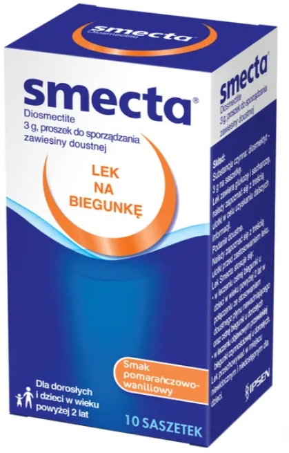 Smecta lek na biegunkę diosmektyt 10 sasz. (5909990053810) • Cena ...