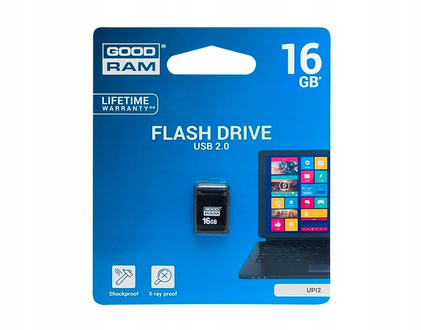 Pendrive GOODRAM UPI2 16 GB USB 2.0 czarny - Sklep, Opinie, Cena w Allegro