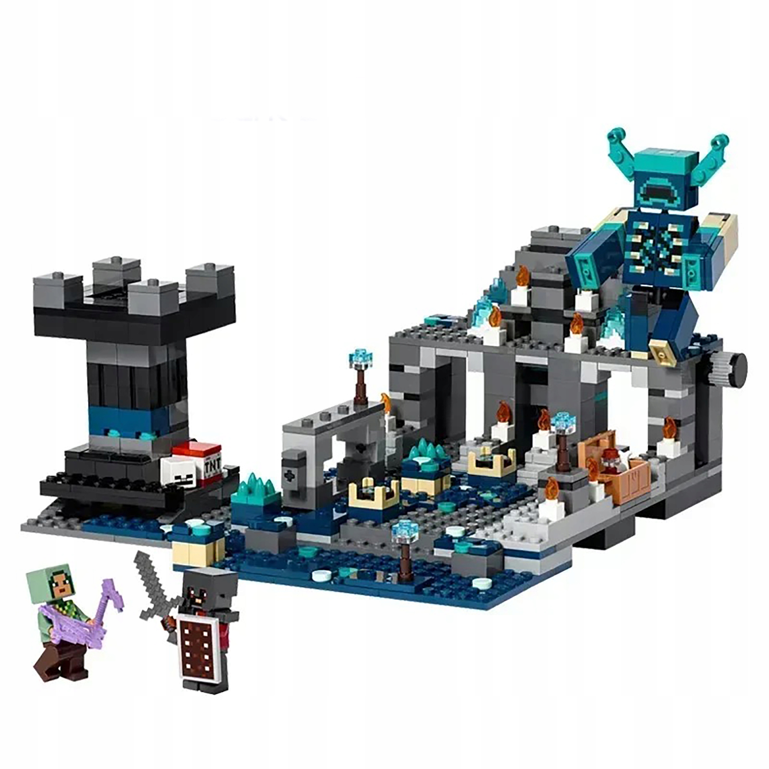 KLOCKI Minecraft BITWA W MROCZNEJ GŁĘBI 584 Elementów – Zestaw ...